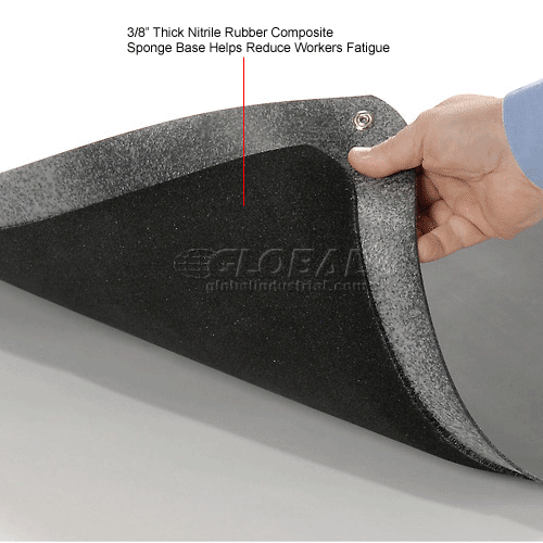 Wearwell® Electrically Conductive Smooth Mat 9/16" Thick 2' x 3' Black ...
