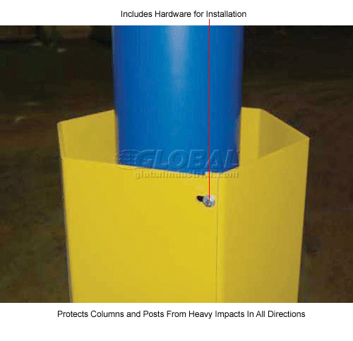 Hexagonal Steel Column Guard 48" | 442871 - GLOBALindustrial.ca