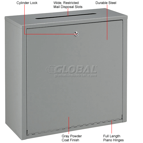 Global Industrial™ Inter-Office Mailbox Large 18"W x 7" D x 18" H ...