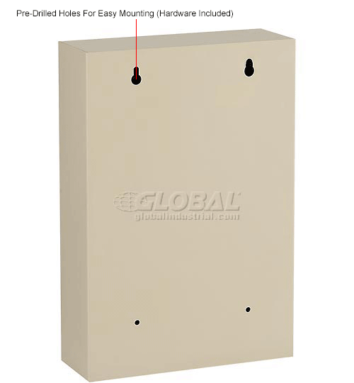 Global Industrial™ Key Cabinet - 30 Keys, Sand | 493318 ...