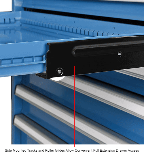 Global Industrial™ Modular Drawer Cabinet, 7 Drawers, w/Lock, 30"Wx27 ...
