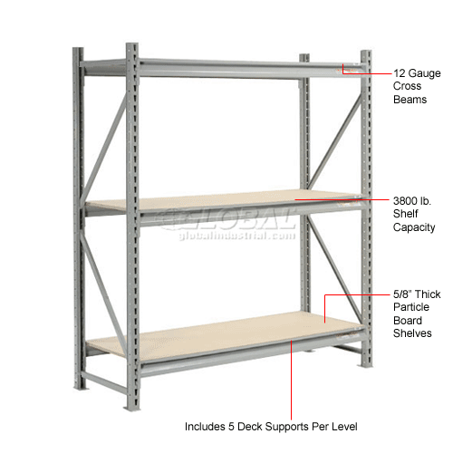 Global Industrial™ Additional Shelf, Extra Heavy Duty Rack, Wood Deck ...
