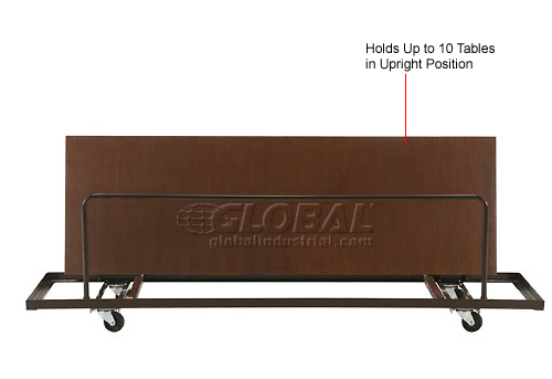 Interion® Table Cart For Rectangular Folding Tables Holds 10 - up to 96 ...