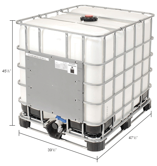 Mauser IBC Container 275 Gallon UN Approved with Composite Metal Pallet ...
