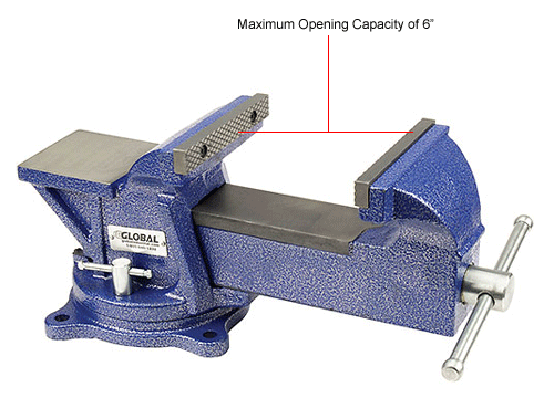 Global Industrial™ 6" Jaw Width 3" Throat Depth General Purpose Bench ...