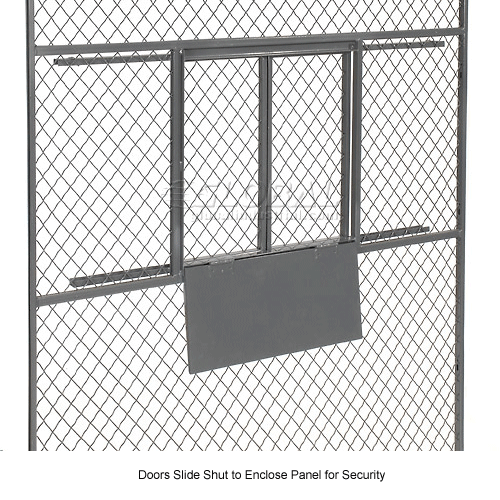 Global Industrial™ Wire Mesh Service Window for 10' Security Room ...