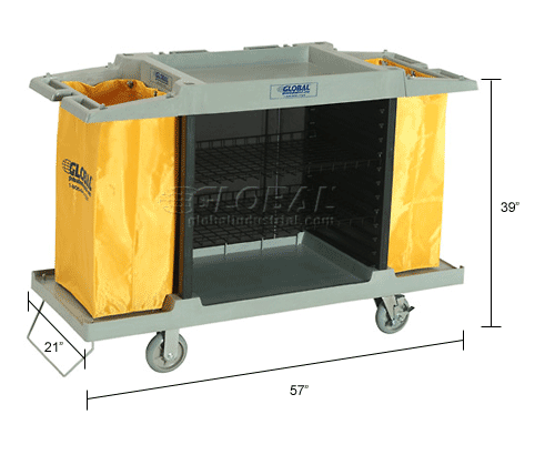 Global Industrial™ Hotel Cart, Housekeeping Cart | 603575 ...