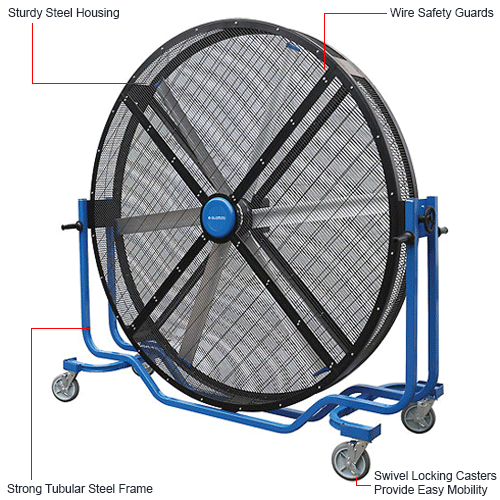 Global Industrial™ 8' Large Mobile Industrial Cooling Fan, 65,000 CFM ...