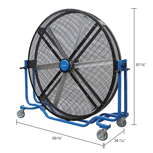 Global Industrial™ 8' Large Mobile Industrial Cooling Fan, 65,000 CFM ...
