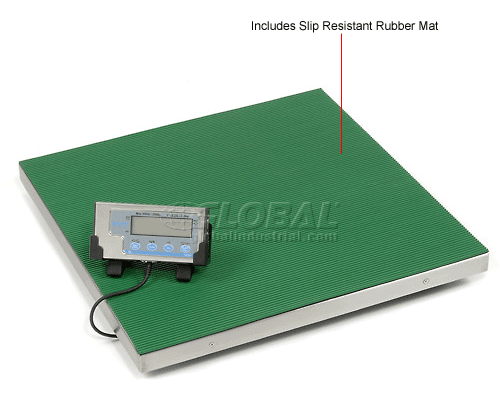 Brecknell PS500 Low Profile Digital Floor Scale 22" x 22" 500lb x 0.2lb ...