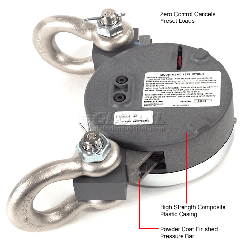 Dillon AP Mechanical Dynamometer, 5" Dial, 5,000 lb x 50 lb | 613302 ...