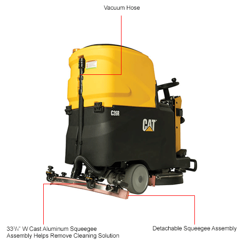 Cat® C26R Auto Ride-On Floor Scrubber, 26" Cleaning Path | 641811 ...