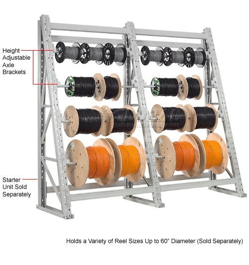 Bulk Rack | Reel Rack & Dispensers | Global Industrial™ Reel Rack Add ...