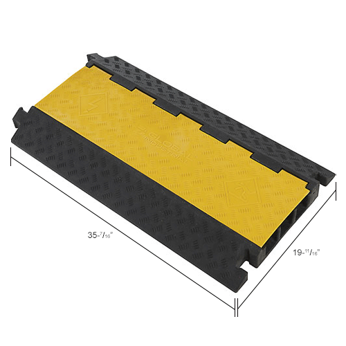 Global Industrial™ 3-Channel Industrial Cable Protector, 22,000 lbs ...