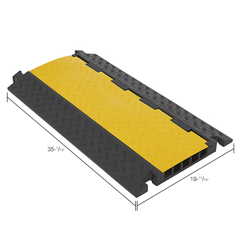 Global Industrial™ 5-Channel Industrial Cable Protector, 22,000 lbs ...