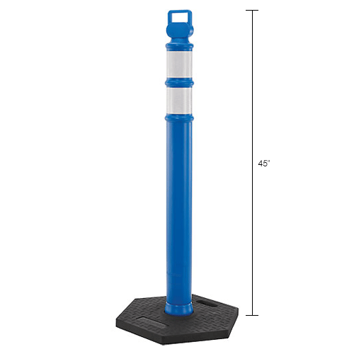 Global Industrial™ Portable Reflective Delineator Post with Hexagonal ...