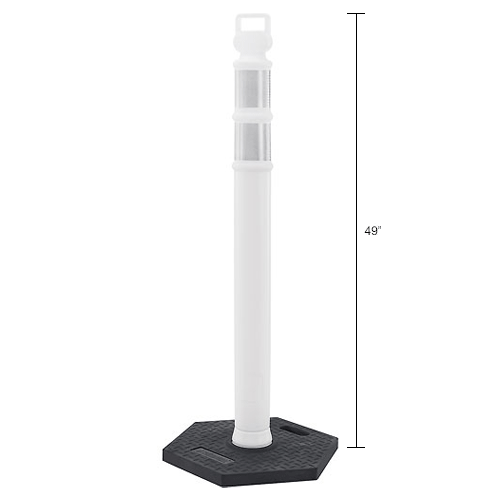 Global Industrial™ Portable Reflective Delineator Post with Hexagonal ...