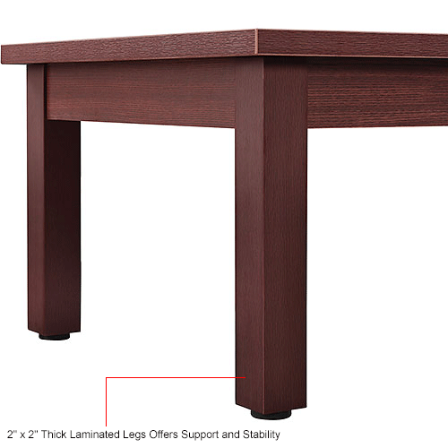 Interion® Wood Coffee Table - 48" x 24" - Mahogany | 695753MH ...
