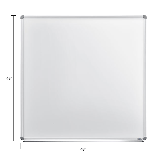Global Industrial™ Magnetic Whiteboard - 48"W x 48"H - Steel Surface ...