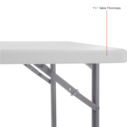Interion® Plastic Folding Table, 36" x 36", White | 695852 ...
