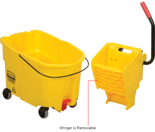 Rubbermaid WaveBrake® 2.0 Mop Bucket & Wringer Combo w/Side Pressure ...