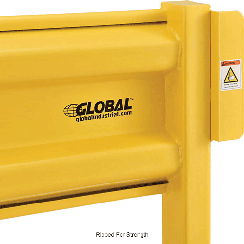 Global Industrial™ Self-Closing Guard Rail Safety Gate, Safety Yellow ...