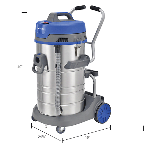 Global Industrial™ Stainless Steel HEPA Wet/Dry Vacuum, 21 Gallon Cap ...