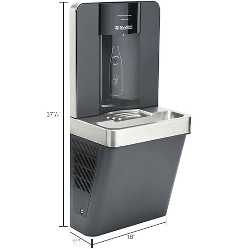 Refrigerated Water Bottle Refilling Station, Filtered, by Global ...