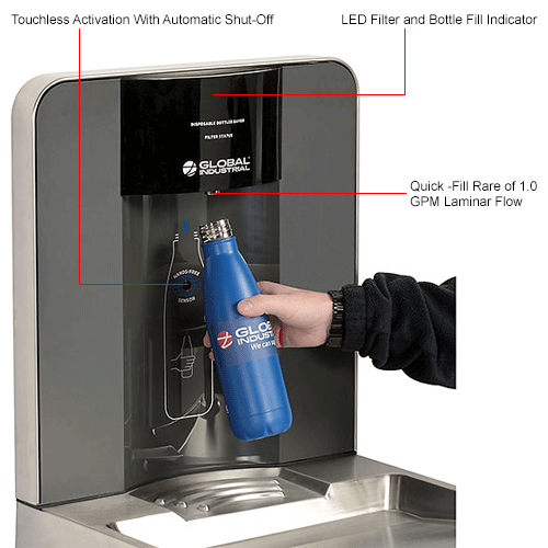 Bi-Level Refrigerated Bottle Filling Station, Filtered, by Global ...