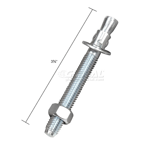 Global Industrial™ Anchor Bolt 1/2-13 x 3-3/4" pkg 50 | 796365 ...