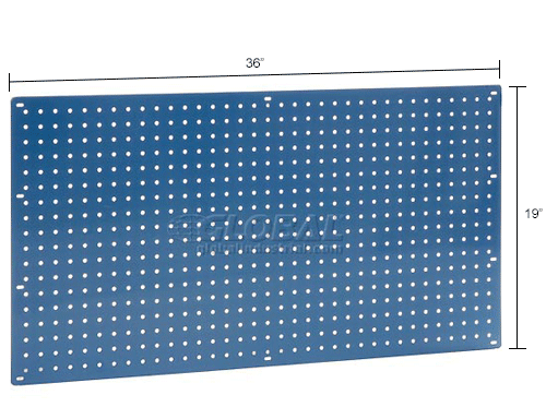 Global Industrial™ Heavy Duty Steel Pegboard 36" x 19" Blue | 796624BL ...