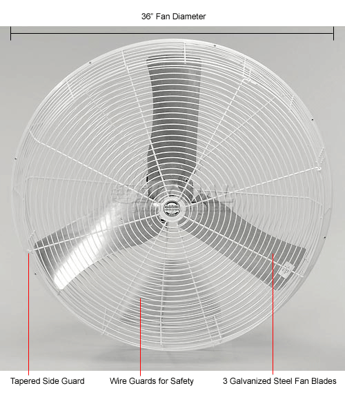 J&D 36" Barnstormer With Bracket VBS36CF 1/2 HP 10,000 CFM | 968670 ...