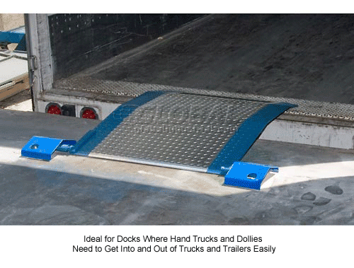 Bluff® Spring-Loaded Aluminum Dock Plate, 48" x 36", 3560 Lb. Capacity ...