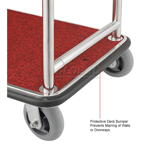 Global Industrial™ Bellman Cart With Curved Uprights, 6" Casters ...