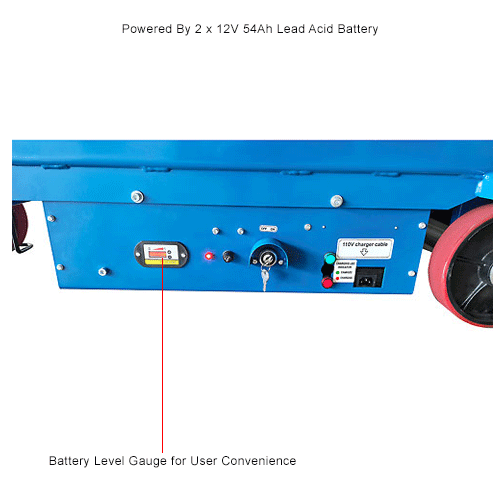 Global Industrial™ Self Propelled Mobile Scissor Lift Table, 40"L x 24 ...