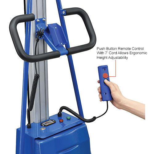 Global Industrial™ Battery Powered Office Work Positioner Lift Truck ...