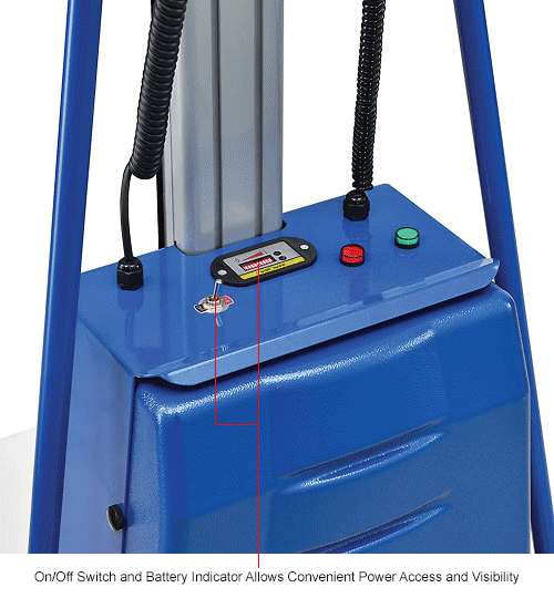 Global Industrial™ Battery Powered Office Work Positioner Lift Truck ...