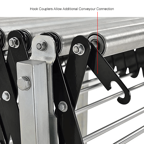 Global Industrial™ Portable Flexible & Expandable 2'8" to 8'6" Conveyor ...