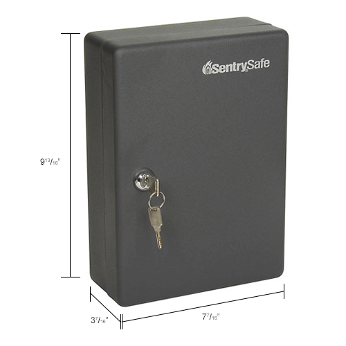 SentrySafe 25 Key Capacity, Key Box, Key Lock, 7-7/16"W x 3-7/16"D x 9 ...