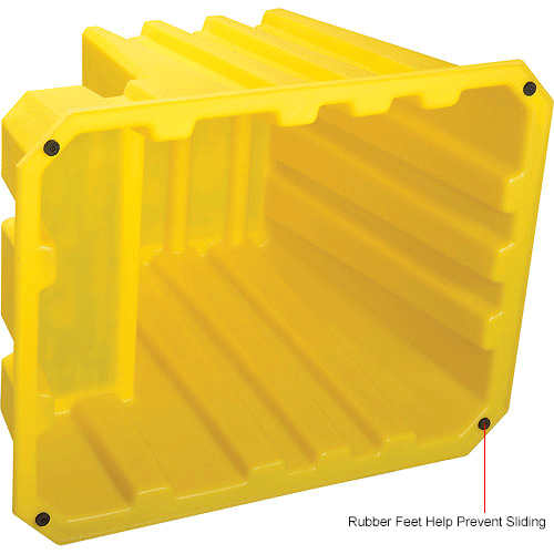 2 Step Tall Nestable Plastic Step Stand - Yellow 24-3/4"W x 33"D x 24"H ...