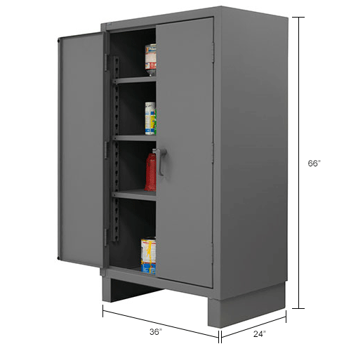 Global Industrial™ 12 Gauge Heavy Duty 36" W x 24" D x 66" H Cabinet ...