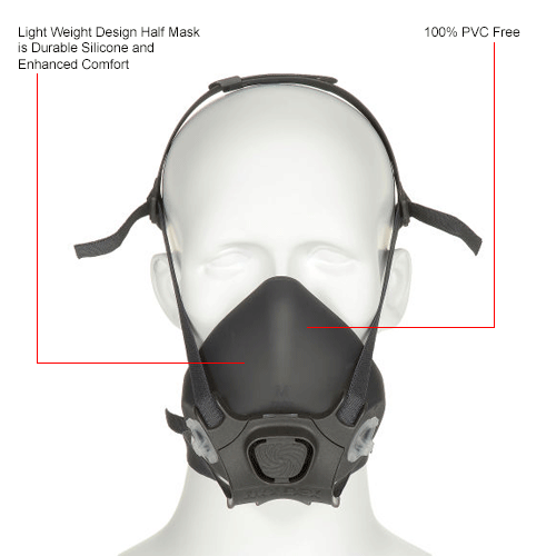 Moldex 7803 7800 Series Premium Silicone Half Mask Respirator, Large ...
