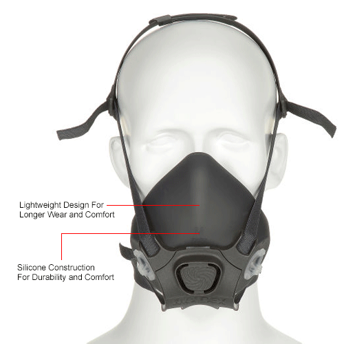 Moldex 7802 7800 Series Premium Silicone Half Mask Respirator, Medium ...