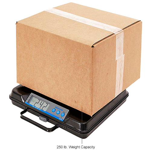 Brecknell GP250-USB Digital Bench Scale with USB Port, 250 x 0.5 lb, 12 ...