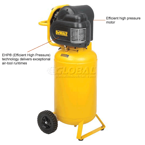 DeWALT® Portable Vertical Tank Electric Air Compressor, 1.6 HP, 15 ...