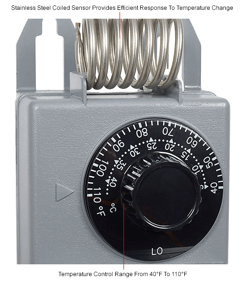 PECO Industrial Coiled Temperature Controller TF115-001 Temp. Range 40 ...