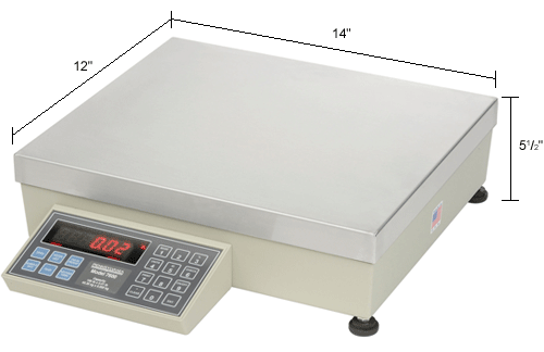 Pennsylvania Heavy Duty Digital Counting Scale 50lb x 0.005lb 12" x 14 ...