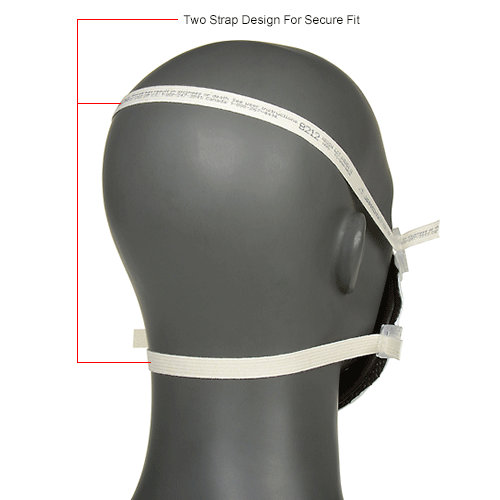 3M™ 8212 N95 Disposable Particulate Welding Respirator Mask, w/Faceseal ...