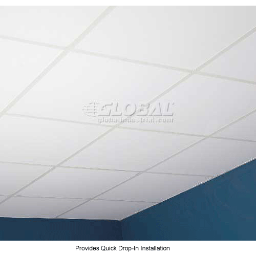 Genesis Smooth Pro PVC Ceiling Tile 740-00, Waterproof & Washable, 2'L ...