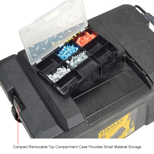 Stanley 033026R Pro-Mobile 17 Gallon Contractor Tool Chest With ...